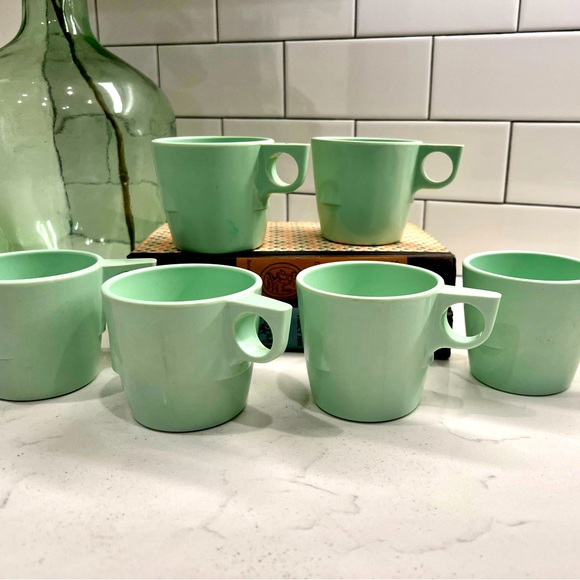 Vintage | Dining | Retro Mint Tiffany Blue Dallas Ware Stackable Coffee ...